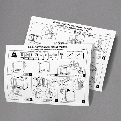 Double Section Wall Cabinet User Manual
