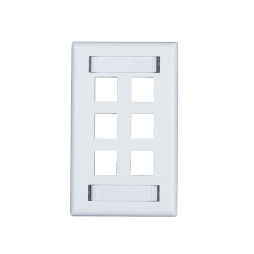 Empty Fiber Keystone Adapter (Fits Copper Patch Panel and Faceplates)